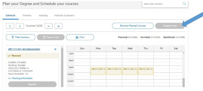 Student Self-Service: Student Planning & Registration – Teaching ...